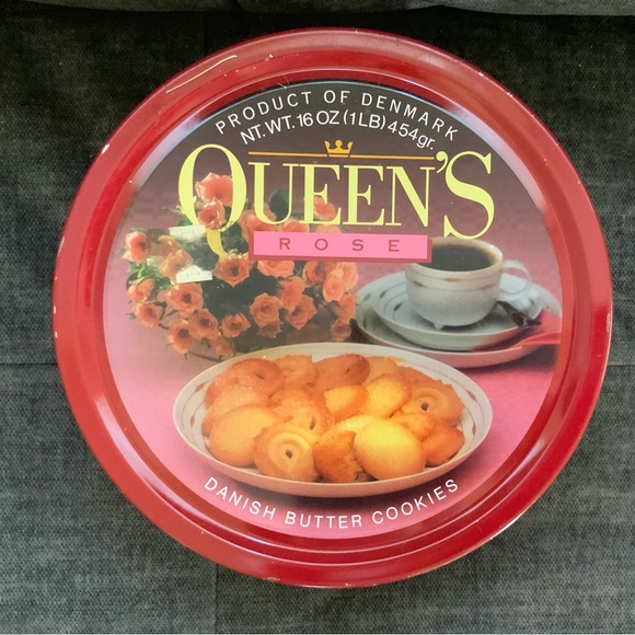 Vintage | Storage & Organization | 99 Queens Rose Danish Butter Cookies ...